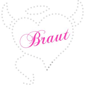 Strass Braut mit Herz